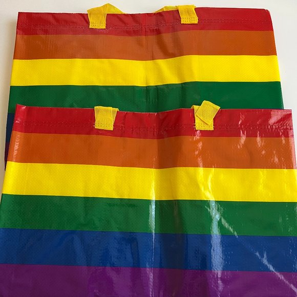 IKEA | Bags | Ikea Rainbow Pride Reusable Shopping Bag Tote Storstomma ...